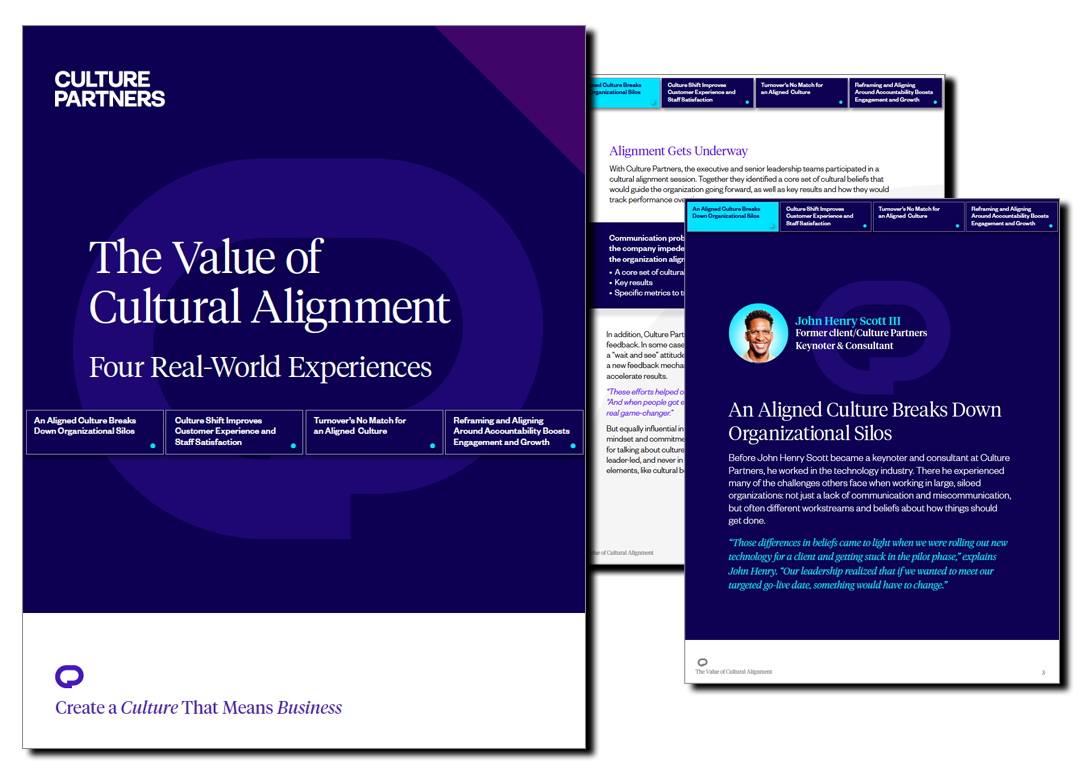 Team Building - The Value of Cultural Alignment - Culture Partners