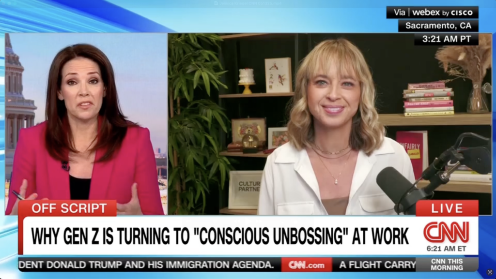 Jessica Kriegel - CNN - Conscious Unbossing - Culture Partners